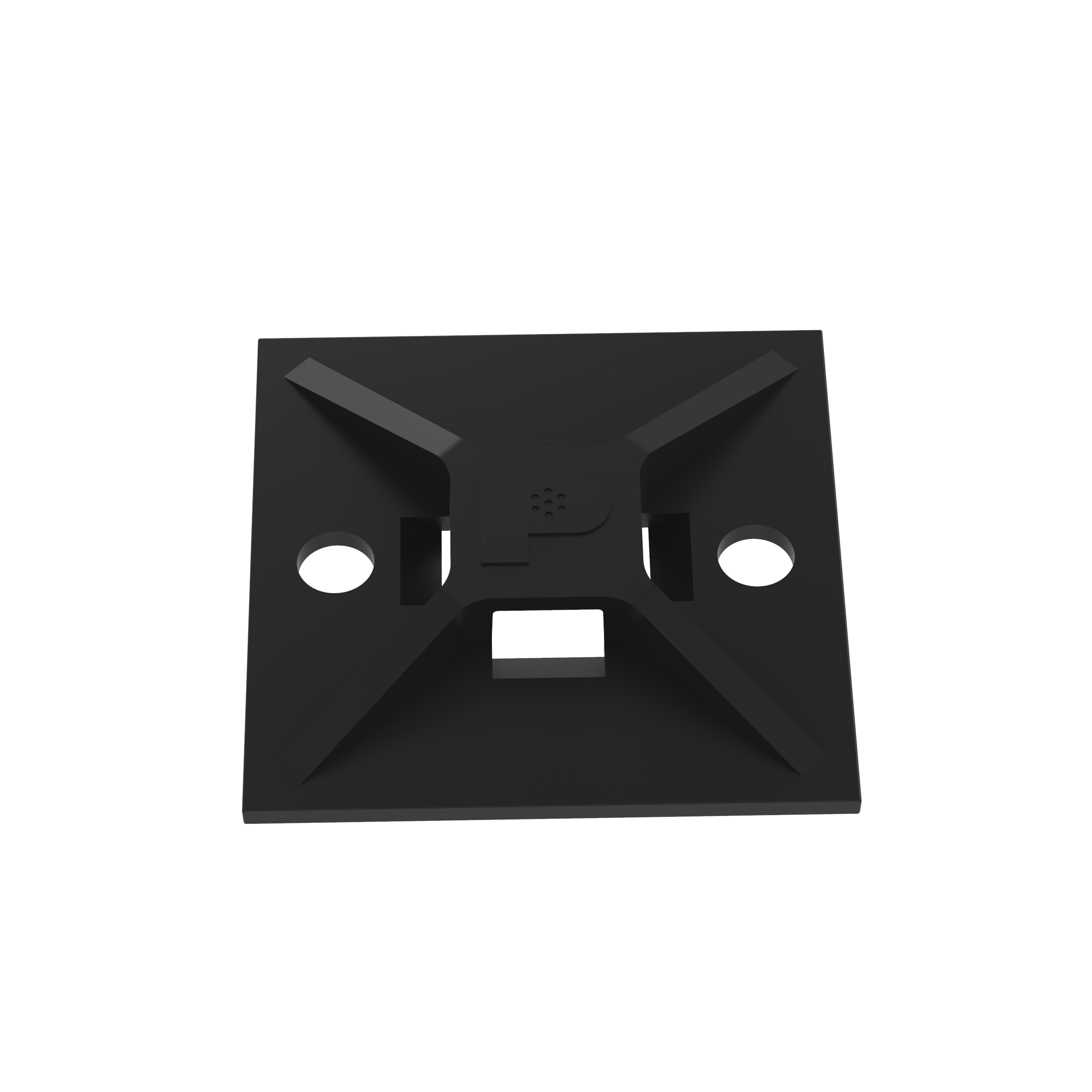 4-way acrylic-based adhesive backed cable tie mounts