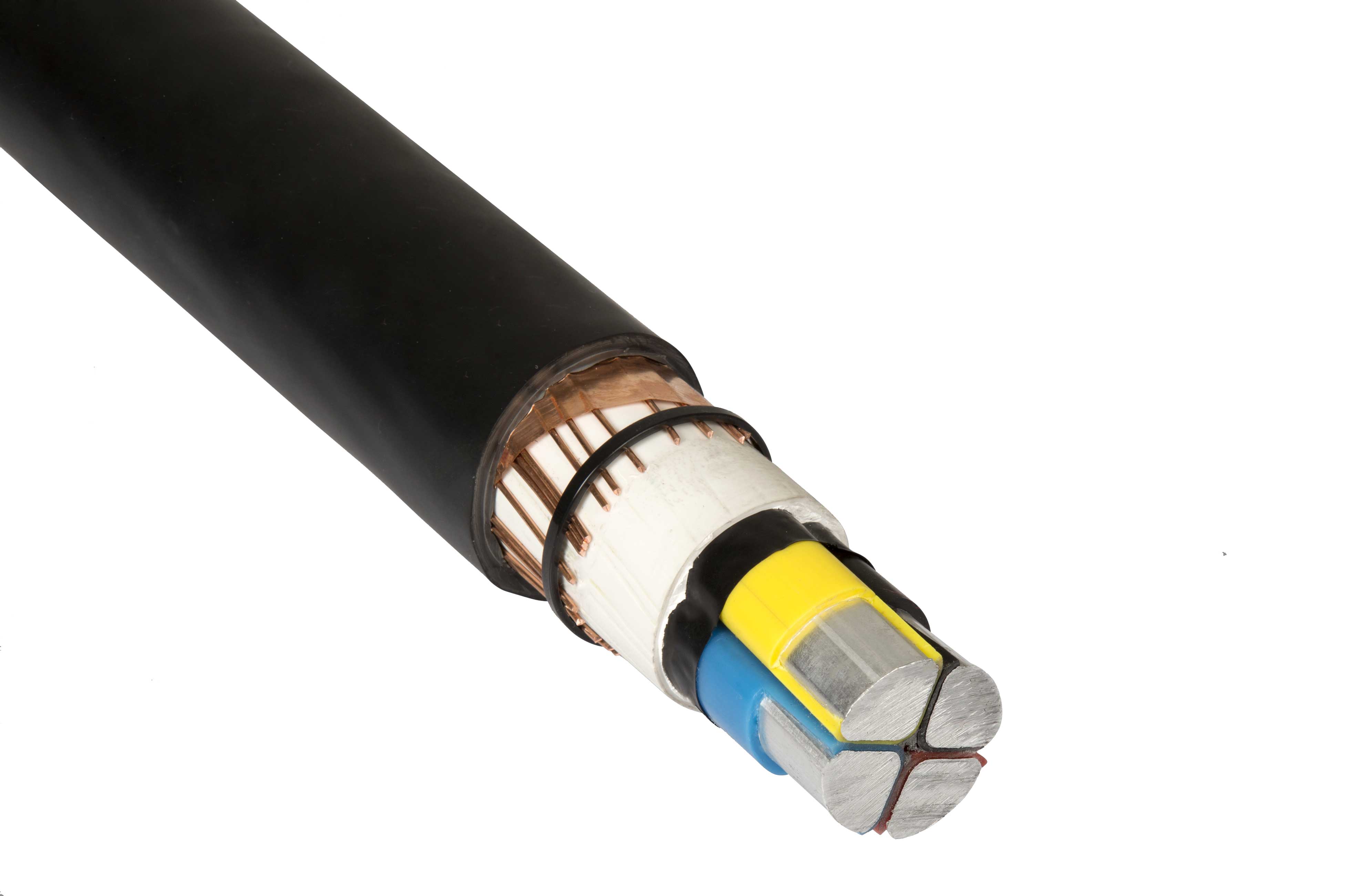 Aluminium Power Cable, XLPE. AXQJ. 4X70SM/21. Black.